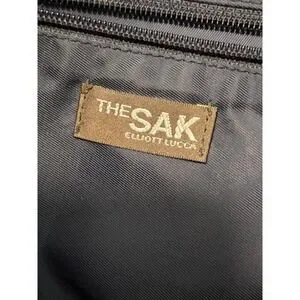 The Sak | Bags | The Sak Elliott Lucca Navy Blue Crochet Knit Leather ...
